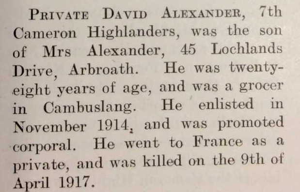 David Alexander – Lesley Gaffey's Family Tree